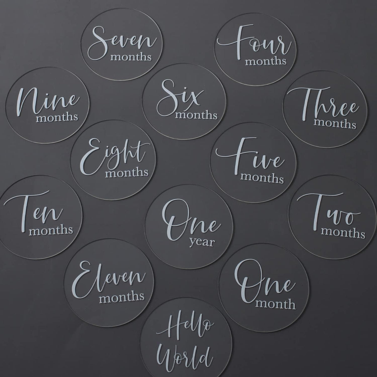 New Acrylic Milestone Discs – Caterkids Hawaii